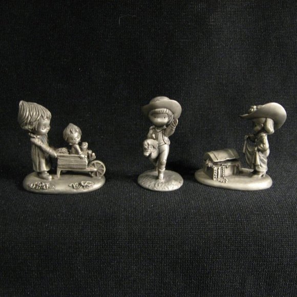 Hallmark | Accents | Hallmark Little Gallery Pewter Figurines 3 ...